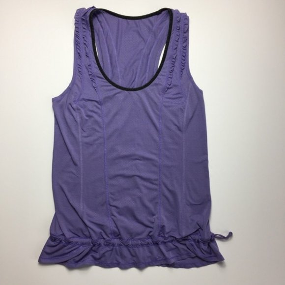 lululemon athletica | Tops | Lululemon Purple Flattering Ruffle Tank ...